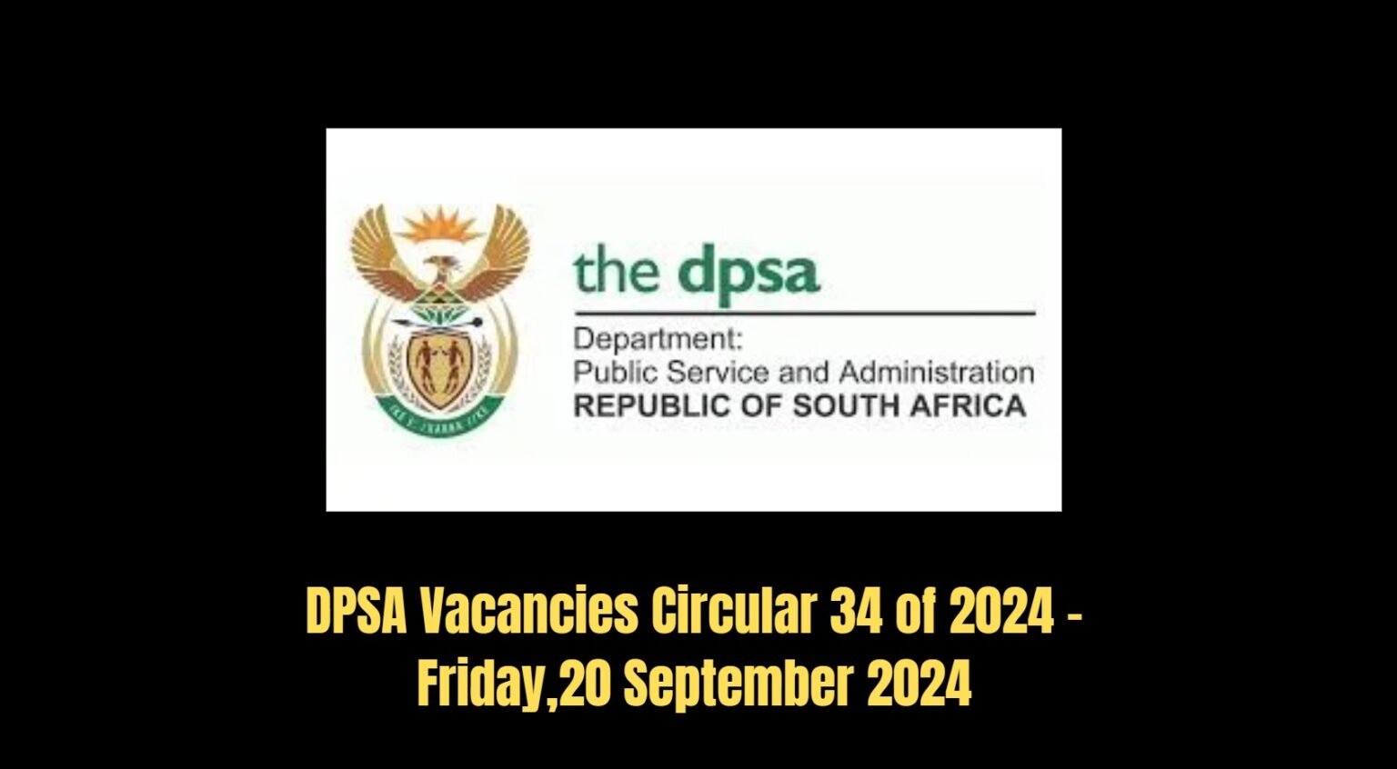 DPSA Circular 45 Of 2025 – Full List Of Government Vacancies (Posted 05 December 2025)